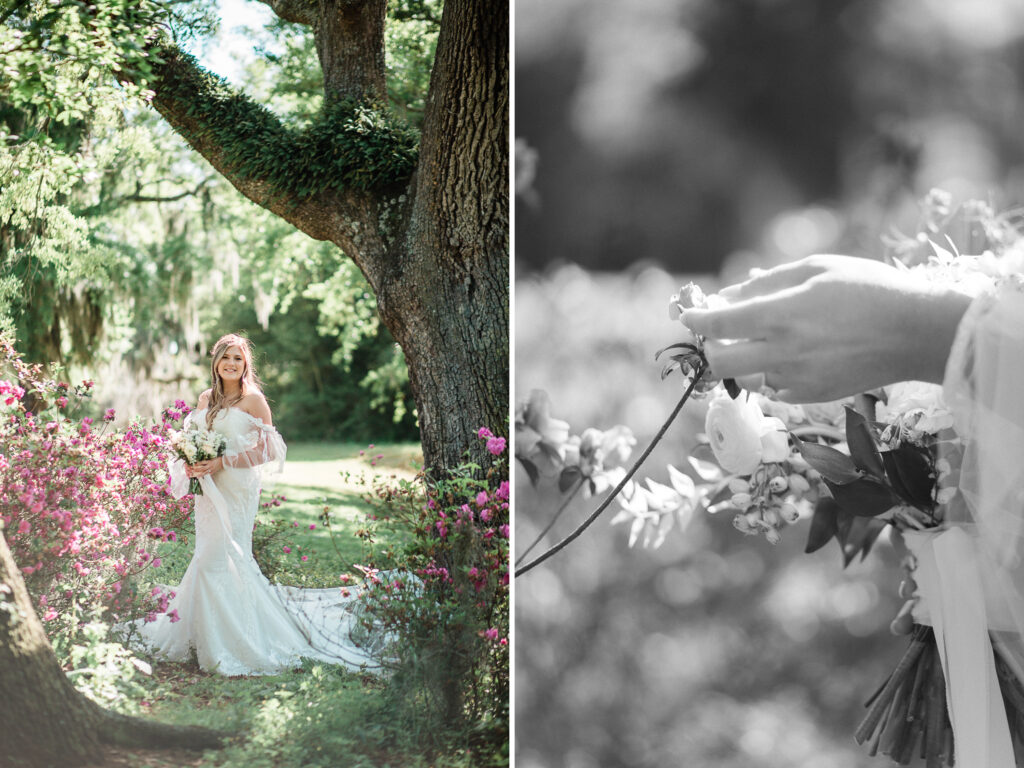 Romantic Bridals at Airlie Gardens | Emily Mitton