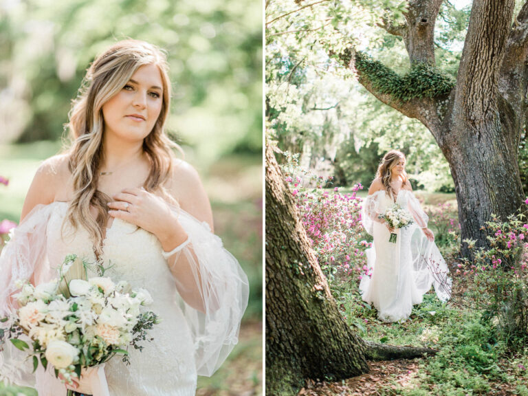 Romantic Bridals at Airlie Gardens | Emily Mitton