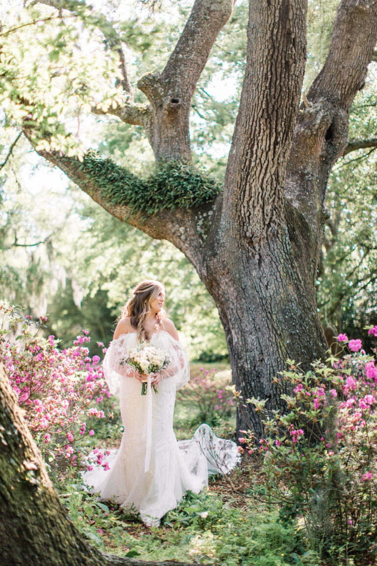 Romantic Bridals at Airlie Gardens | Emily Mitton